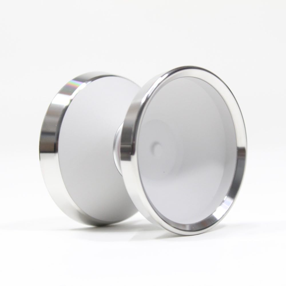 yoyofriends MG SS Gyrfalcon Yo-Yo - Tri-Material - Magnesium YoYo (White with Raw Rings)