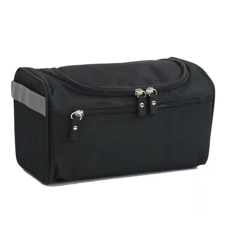 Men and women's Toiletry Bag Canvas Shaving Dopp Kit Leather Travel Bags Organizer Toiletry Kit Black