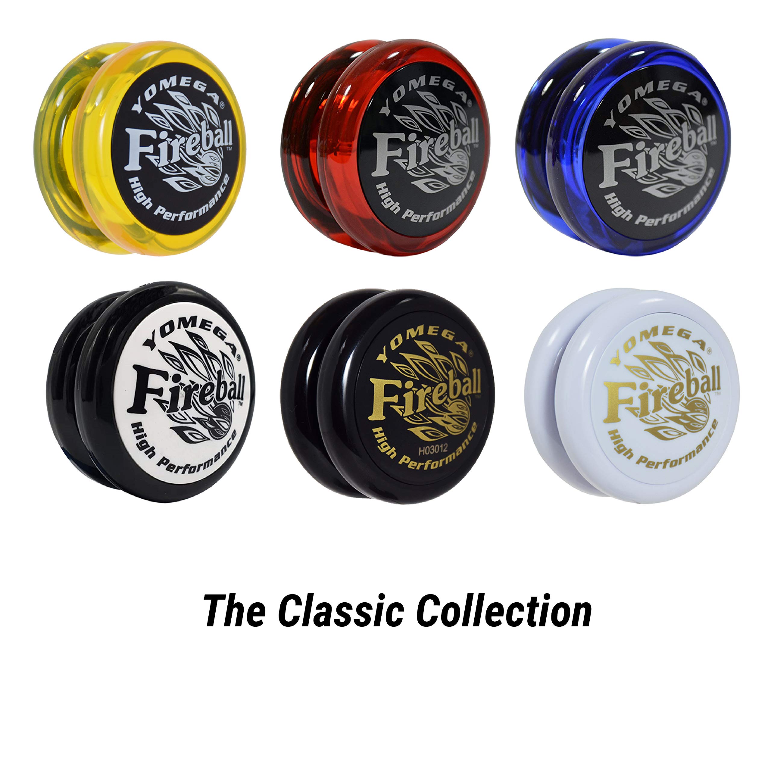 Yomega Fireball YoYo -HIGH Performance Responsive Transaxle Yoyo, Great for String Tricks for Advance Players to Perform Like Pros + Extra 2 yo yo Strings & 3 Month Warranty (Yellow and Black)