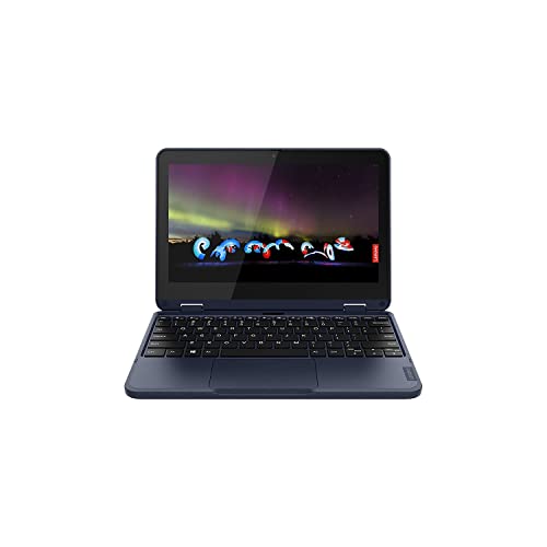 Lenovo 500w Gen 3 82J30001US 11.6" Touchscreen Convertible 2 in 1 Notebook, Intel Celeron N5100, Windows 10 Pro, 4GB RAM, 64GB Flash Memory, Abyss Blue