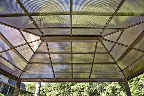 Venus Gazebo 12 feet by 14 feet, Brown color