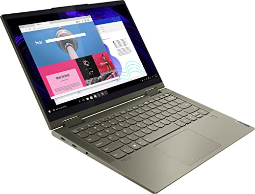 Lenovo - Yoga 7i 2-in-1 14" Touch Screen Laptop - Intel Evo Platform Core i5 - 12GB Memory - 512GB Solid State Drive - Dark Moss