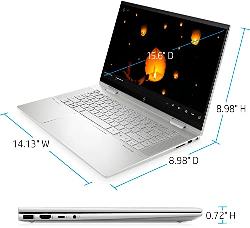HP Envy x360 2-in-1 Laptop, 15.6" FHD Touchscreen, Intel Core i7-1195G7 Processor, 64GB RAM, 2TB SSD, Webcam, Backlit KB, FP Reader, SD Card Reader, Wi-Fi 6, Windows 11 Home, Stylus Pen Included
