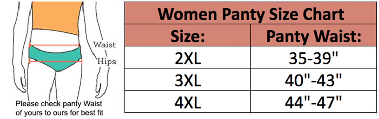 Iheyi 6 pieces Underwear Basic Women Bikini Panty S-XL (2XL)