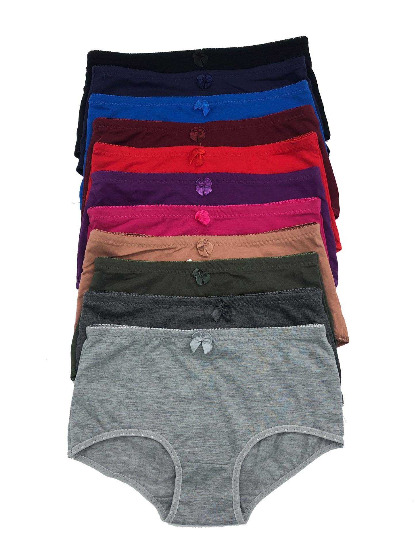 Iheyi 6 pieces Underwear Basic Women Bikini Panty S-XL (2XL)