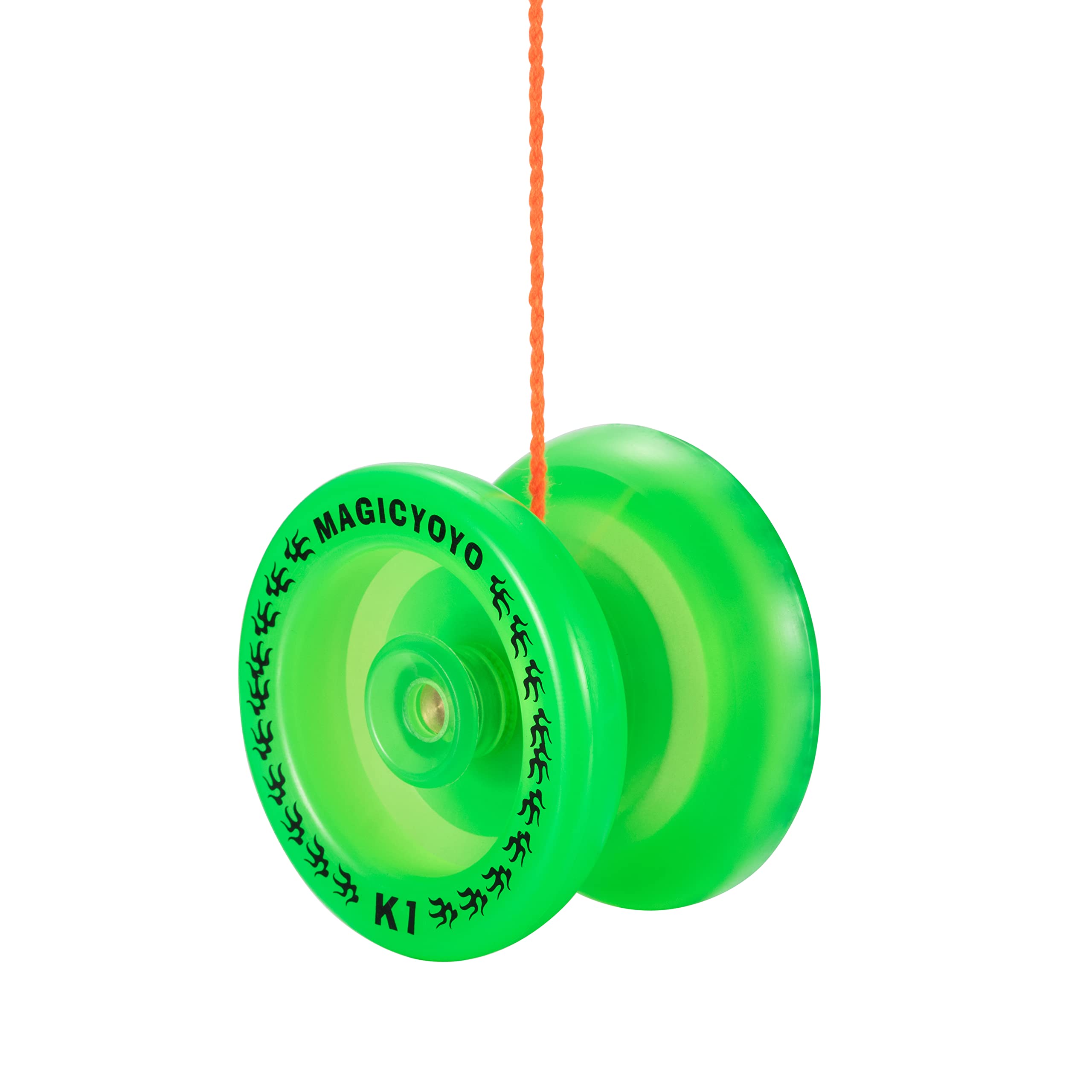 Pack of 3 Beginner Yoyos for Kids, MAGICYOYO K1-Plus Responsive Yoyos + 3 Yoyo Gloves, 3 Yoyo Bags, 18 Strings, All in A Gift Box - Blue +Red +Green