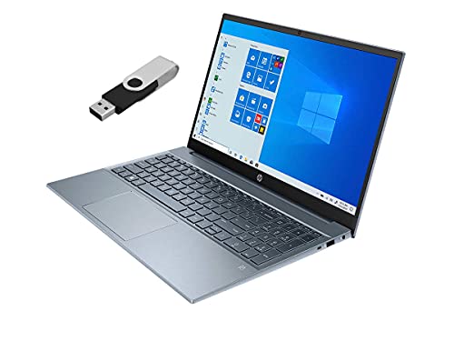 2022 HP Pavilion 15.6" FHD Touchscreen Laptop 11th Gen 4-Core Intel i7-1195G7 32GB DDR4 1TB NVMe SSD Iris Xe Graphics HDMI Webcam WiFi-6 Bluetooth Backlit Keyboard Windows 10 Pro w/ 32GB USB