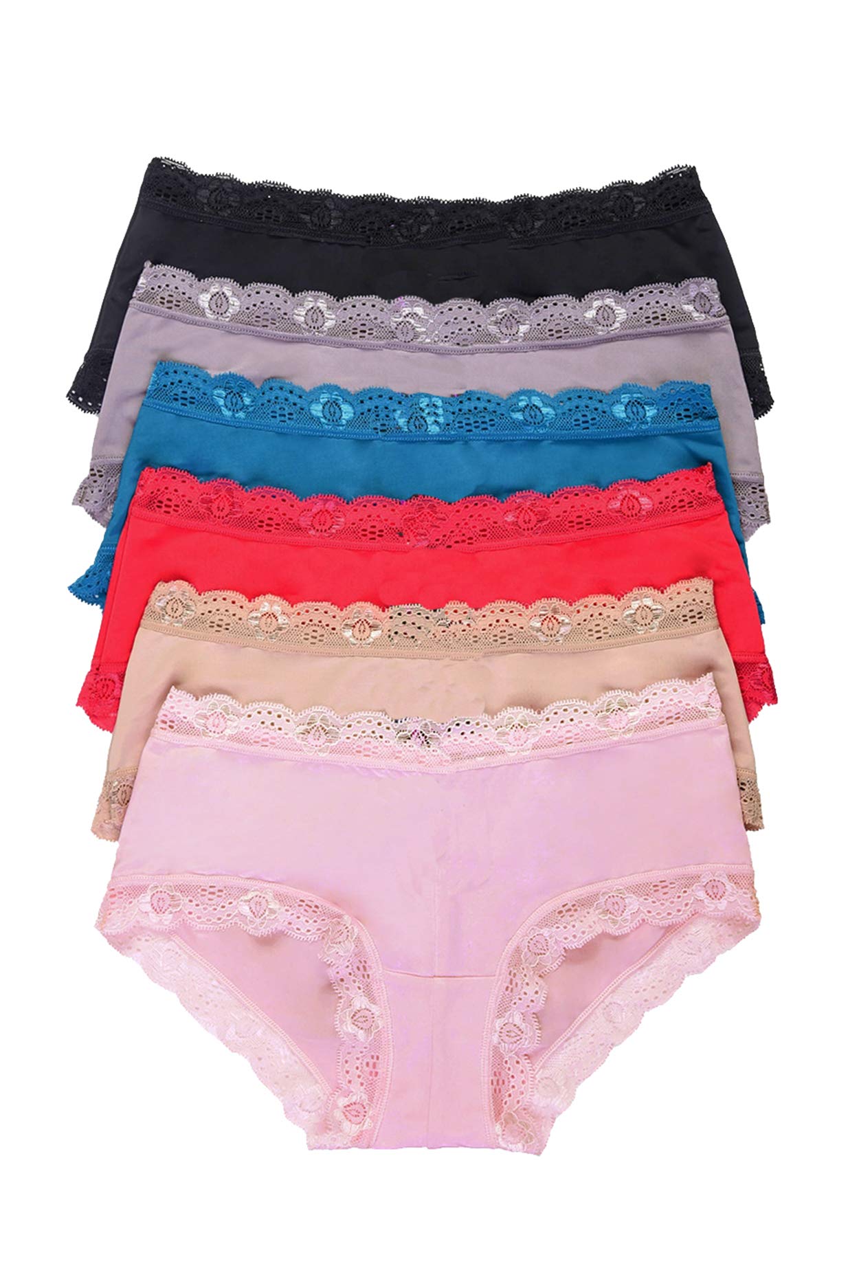 Iheyi 12 pieces Underwear Basic Women Assorted Bikini Panty S M L XL (Small)