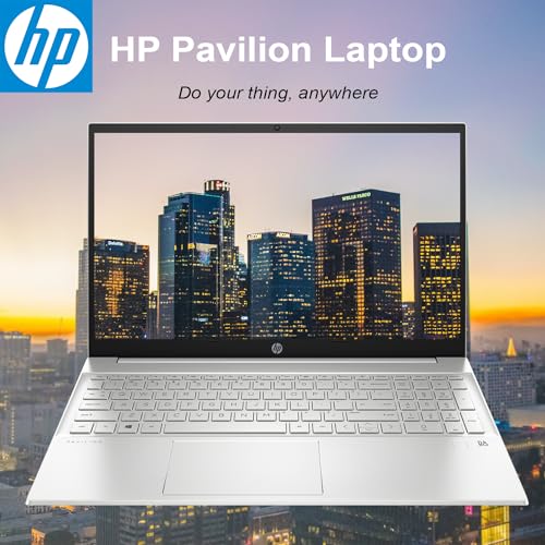 HP Pavilion Laptop, 15.6" FHD Touchscreen, 13th Gen Intel Core i5-1335U, 16GB RAM, 1TB PCIe SSD, Webcam, Fingerprint Reader, Backlit Keyboard, Wi-Fi 6, Windows 11 Home, Silver