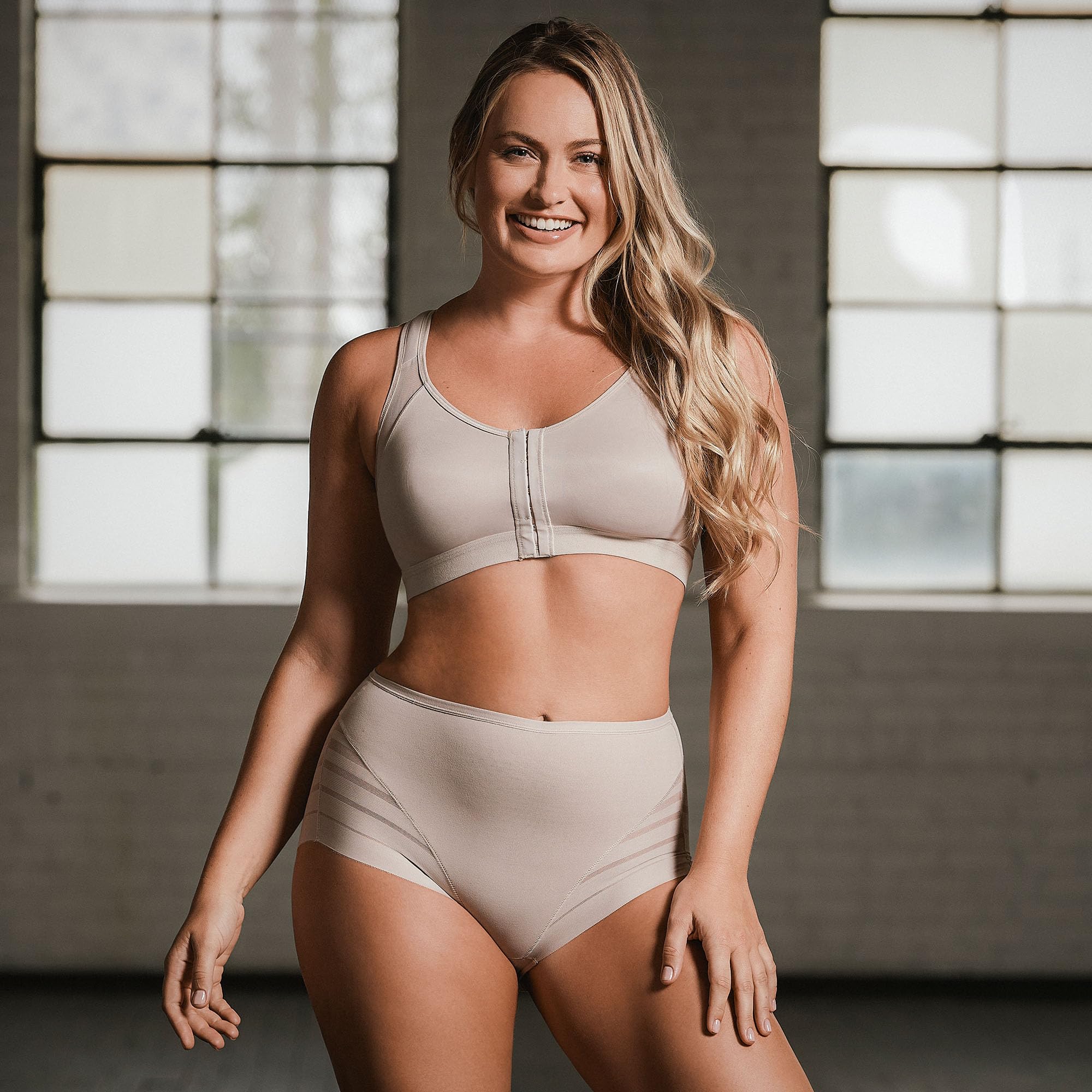 Leonisa Women's No Show Invisible Comfy Tummy Control Classic Panty,Nude,Small