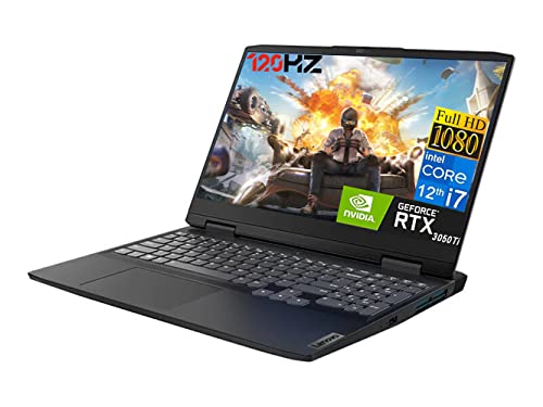 Lenovo IdeaPad 3i Gaming Laptop 2023 Newest, 15.6" FHD 120Hz Display, Intel i7-12700H, GeForce RTX 3050Ti Graphics, 16GB RAM, 1TB SSD, Backlit Keyboard, Wi-Fi 6, Windows 11 Home, Bundle with JAWFOAL