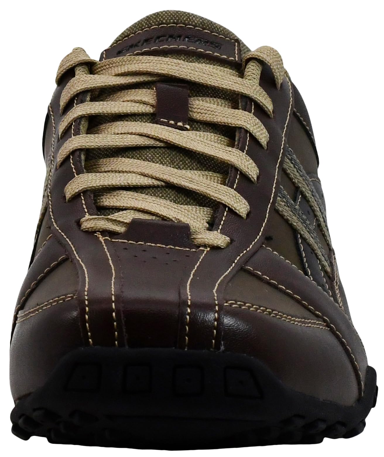 Skechers USA Men's Citywalk Malton Oxford Sneaker,Brown,12 M US