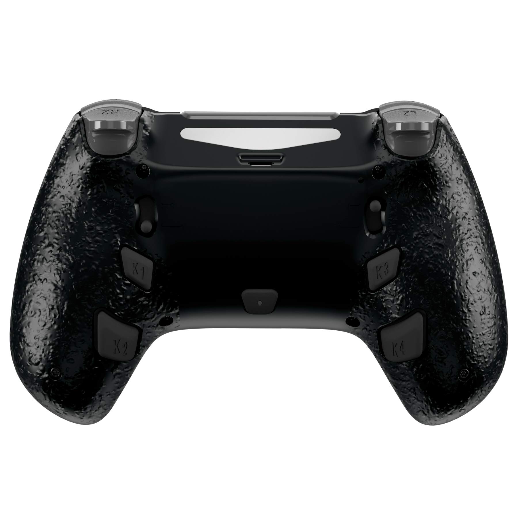 eXtremeRate White Decade Tournament Controller (DTC) Upgrade Kit for PS4 Controller JDM-040/050/055, Upgrade Board & Ergonomic Shell & Back Buttons & Trigger Stops - Controller NOT Included