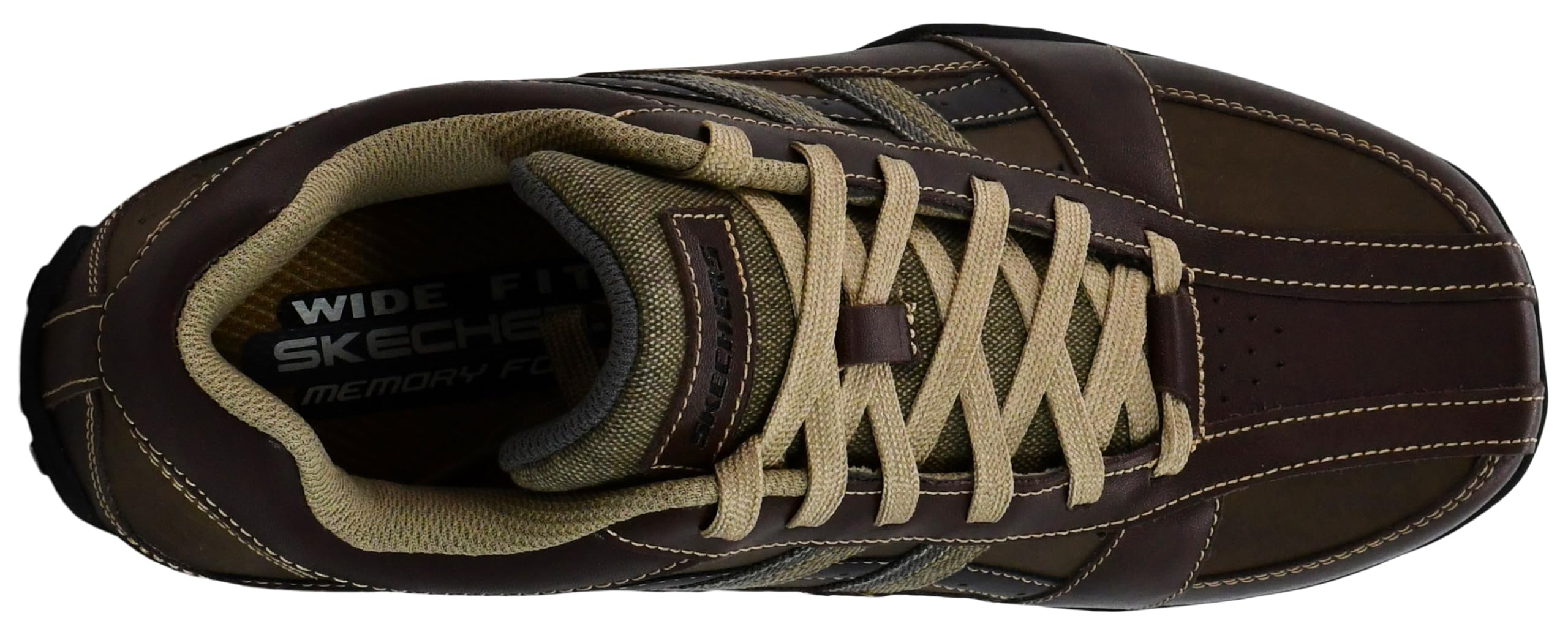 Skechers USA Men's Citywalk Malton Oxford Sneaker,Brown,12 M US