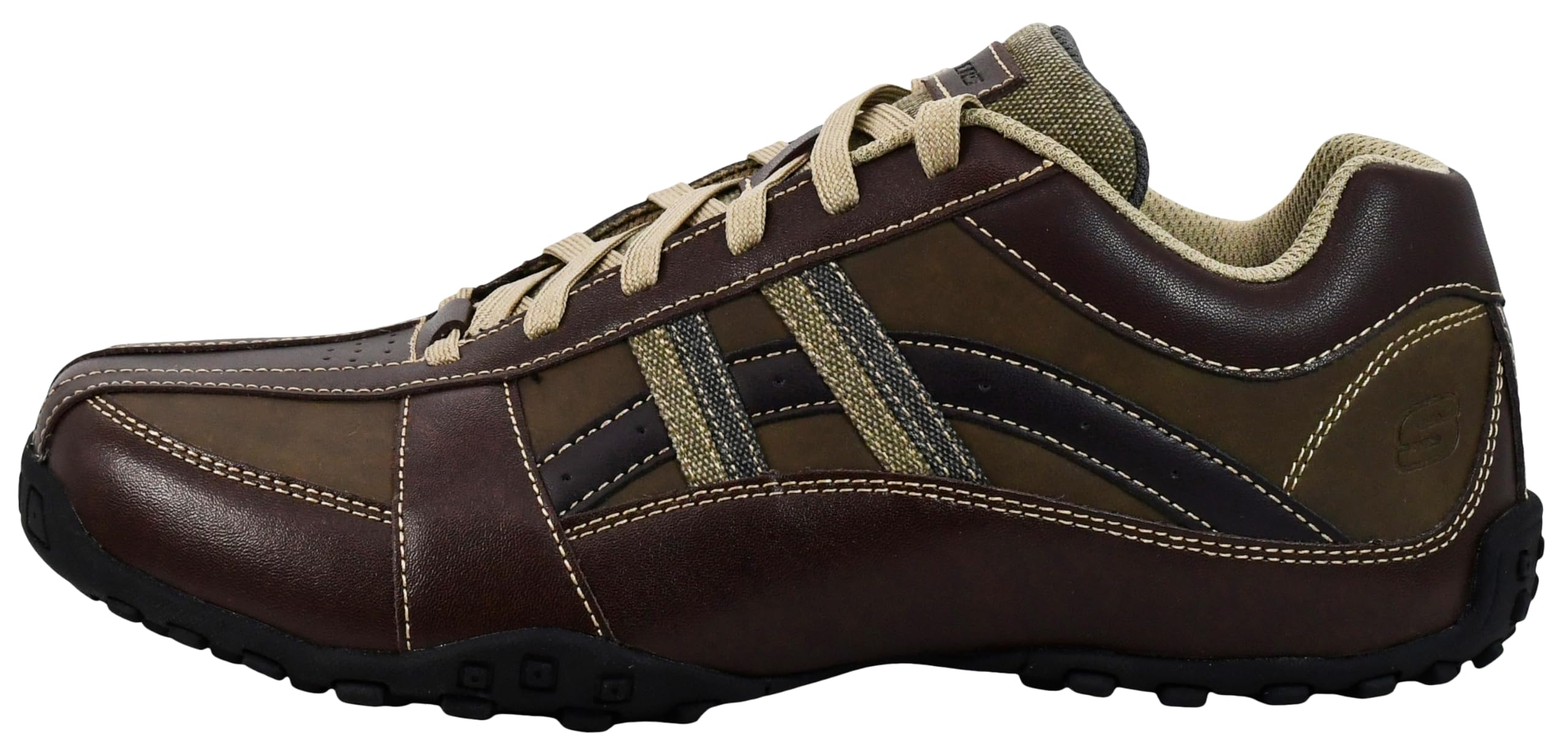 Skechers USA Men's Citywalk Malton Oxford Sneaker,Brown,12 M US