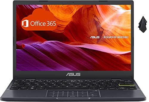 ASUS 2022 Vivobook Go 11.6" Ultra-Thin Light Business Student Laptop Computer, Intel Celeron N4020 Processor, 12Hours Battery, Win11S+1 Year Office 365 Personal, Black (192GB Storage)