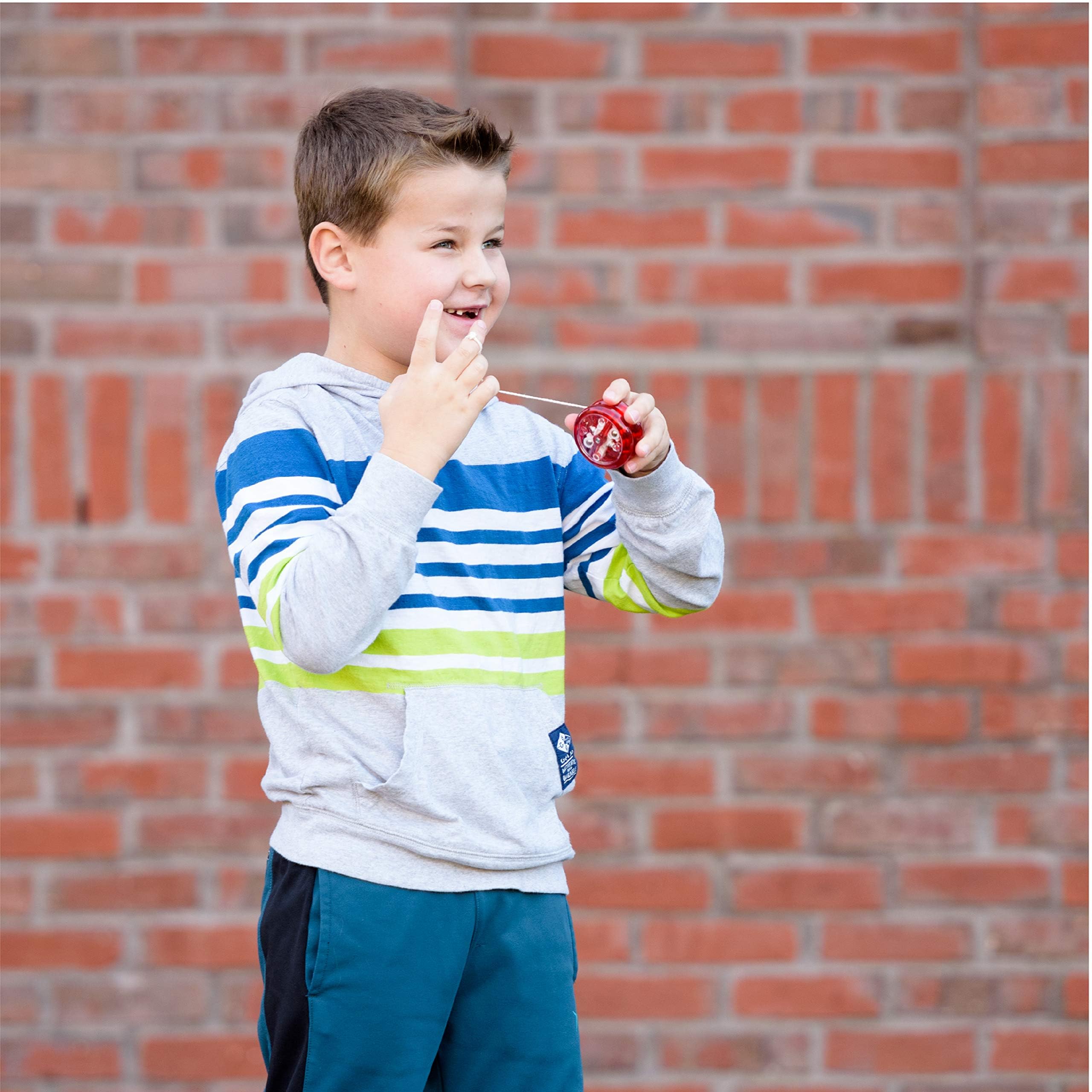 Yomega The Original Brain - Professional Yoyo for Kids and Beginners, Responsive Auto Return Yo Yo Best for String Tricks + Extra 2 Strings & 3 Month Warranty (Blue)
