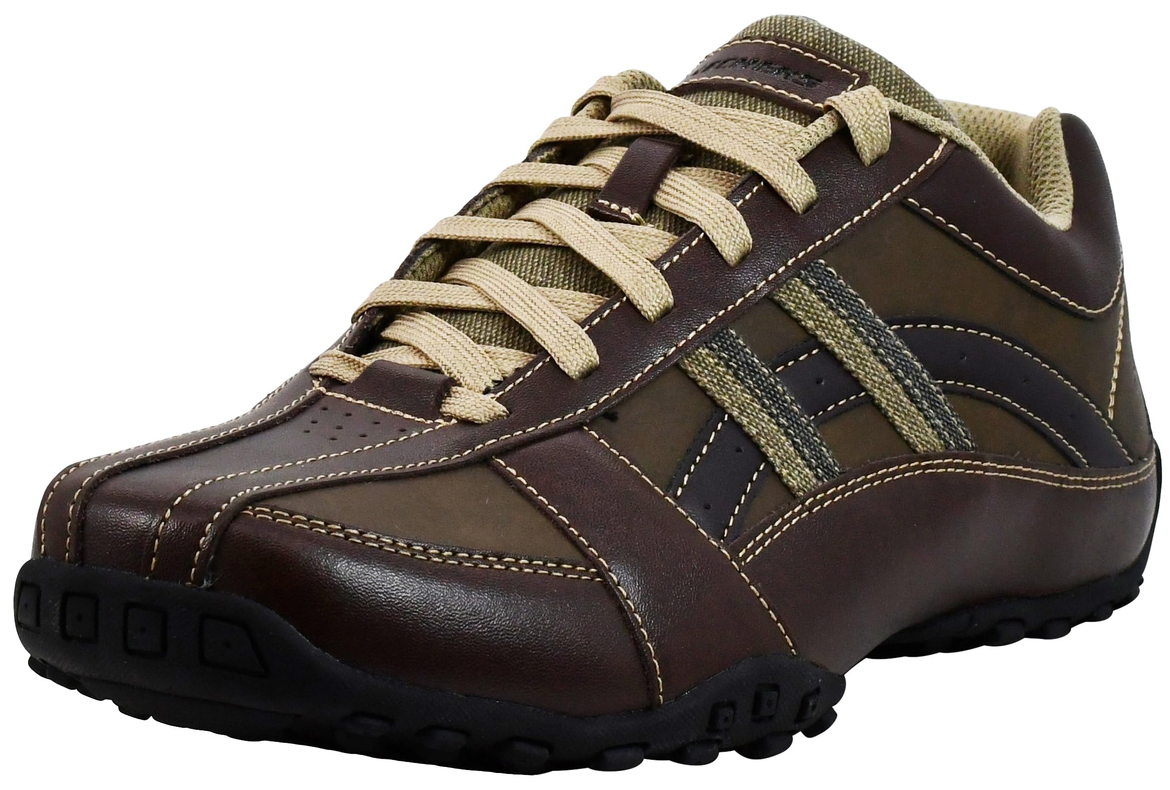 Skechers USA Men's Citywalk Malton Oxford Sneaker,Brown,12 M US