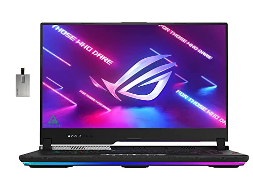 ASUS 2023 ROG Strix Scar 15 15.6" 300Hz IPS Type FHD Gaming Laptop, AMD Ryzen 9 5900HX, 64GB RAM, 2TB PCIe SSD, Backlit Keyboard, GeForce RTX 3080, WiFi 6, Windows 11, Gray, 32GB SnowBell USB Card