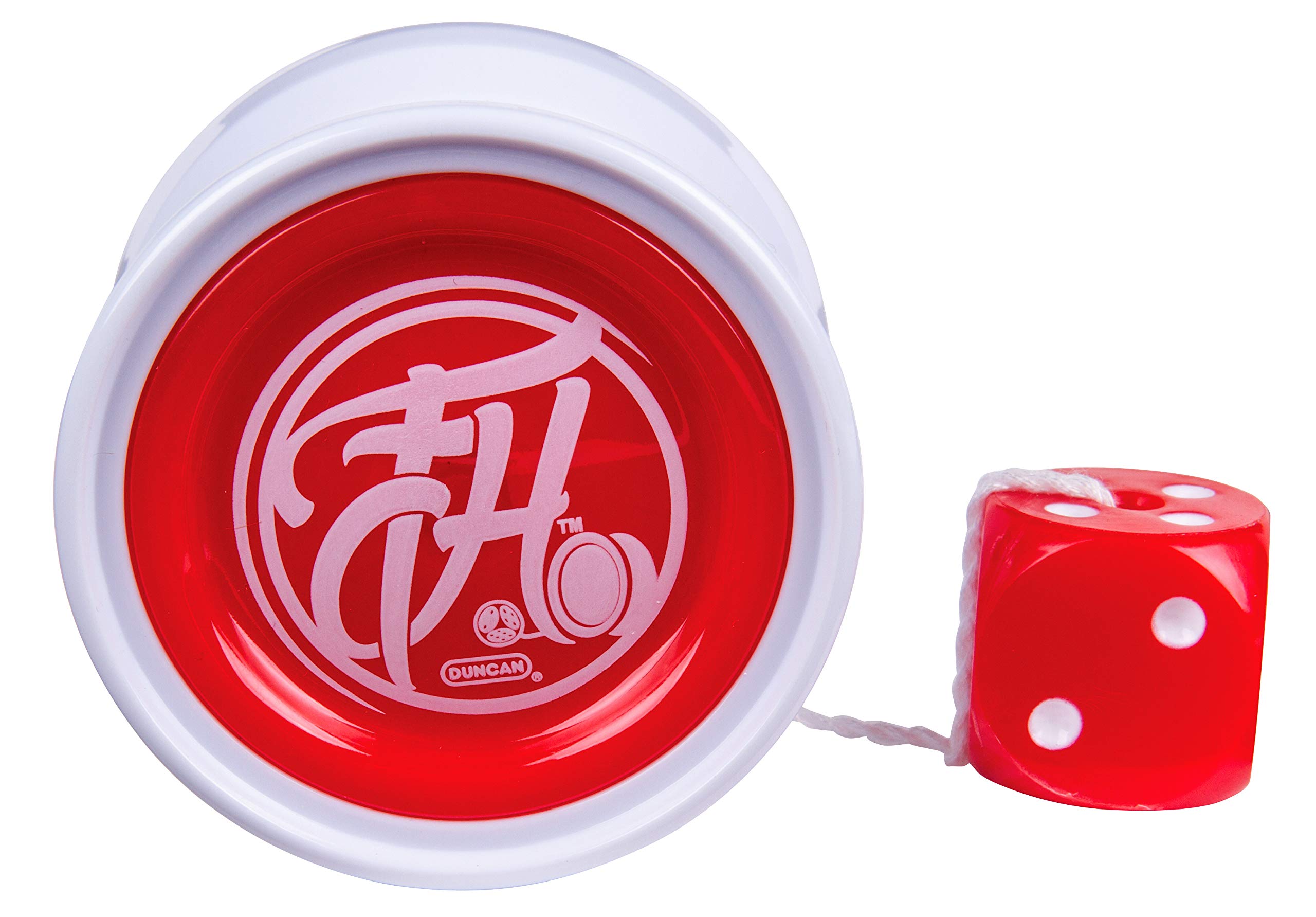 Duncan Toys Freehand Yo-Yo, String Trick Yo-Yo with Counterweight, Ball Bearing Axle and Aluminum Body, White w/ Red Cap