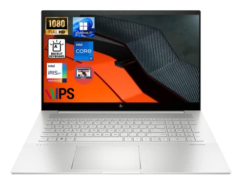HP Envy Business Laptop, 17.3" FHD IPS Touchscreen, Intel Core i7-1260P, Windows 11 Pro, 32GB RAM, 1TB SSD, Backlit Keyboard, Numeric Keypad, Thunderbolt 4, HDMI, Long Battery Life, Tech Deal USB