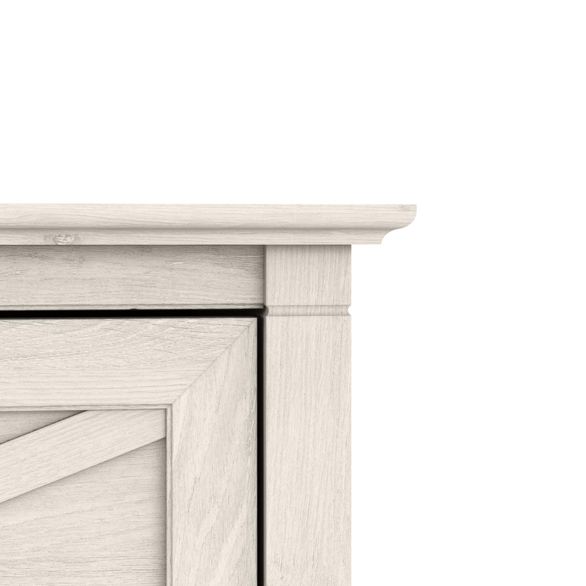 Bush Furniture Key West 2 Drawer Lateral File Cabinet in Linen White Oak | Document Storage for Home Office | Accent Chest with Drawers