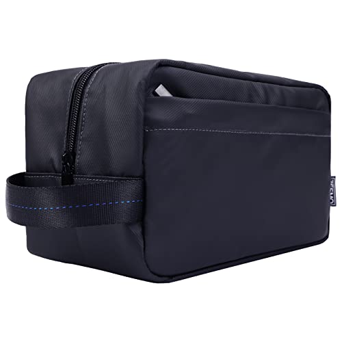 ZEEMO Toiletry Bag for Men, Water-resistant Shaving Bag, Dopp Kit with Multi-pocket for Toiletries, Travel Organizer Case, Black
