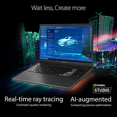ASUS VivoBook Pro 15X OLED Laptop, 15.6” OLED Display, Intel Core i7-12650H CPU, NVIDIA GeForce RTX 3060 GPU, 16GB RAM, 1TB SSD, Windows 11 Home, Black, K6501ZM-EB74