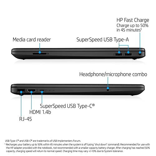 HP 15.6" HD Laptop Computer (2023 Model), Quad-Core Intel Pentium N5030 (Upto 3.1GHz), 8GB RAM, 512GB SSD, Intel UHD Graphics, WiFi, HD Webcam, RJ-45, Long Hour Battery, Win 11+HubxcelAccessory