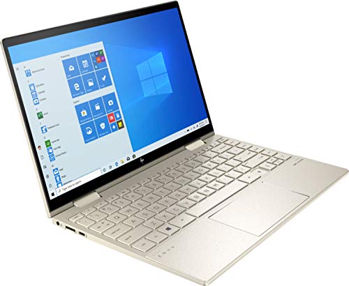 HP 2020 Envy x360 2-in-1 13.3" FHD IPS Touchscreen Laptop Intel Evo Platform 11th Gen Core i7-1165G7 8GB Memory 512GB SSD Pale Gold - Backlit Keyboard -Fingerprint Reader -Thunderbolt - WiFi 6