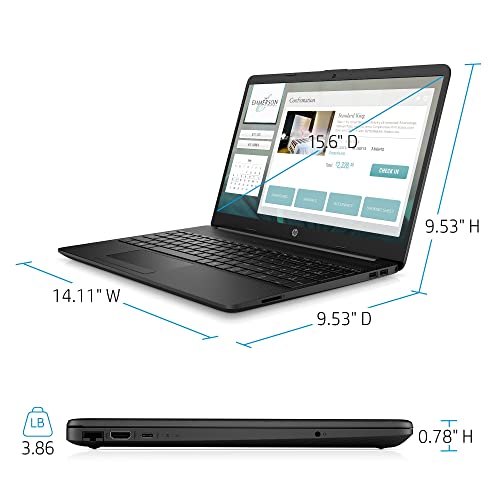 HP 15.6" HD Laptop Computer (2023 Model), Quad-Core Intel Pentium N5030 (Upto 3.1GHz), 8GB RAM, 512GB SSD, Intel UHD Graphics, WiFi, HD Webcam, RJ-45, Long Hour Battery, Win 11+HubxcelAccessory