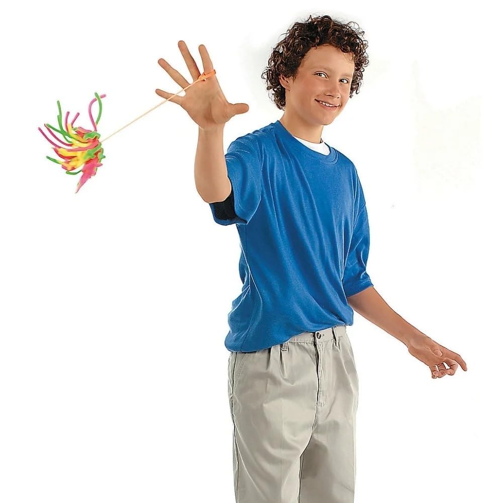 Neon Large Stretchy Noodle Ball Yo Yos (Set of 12) Party Favor Toys