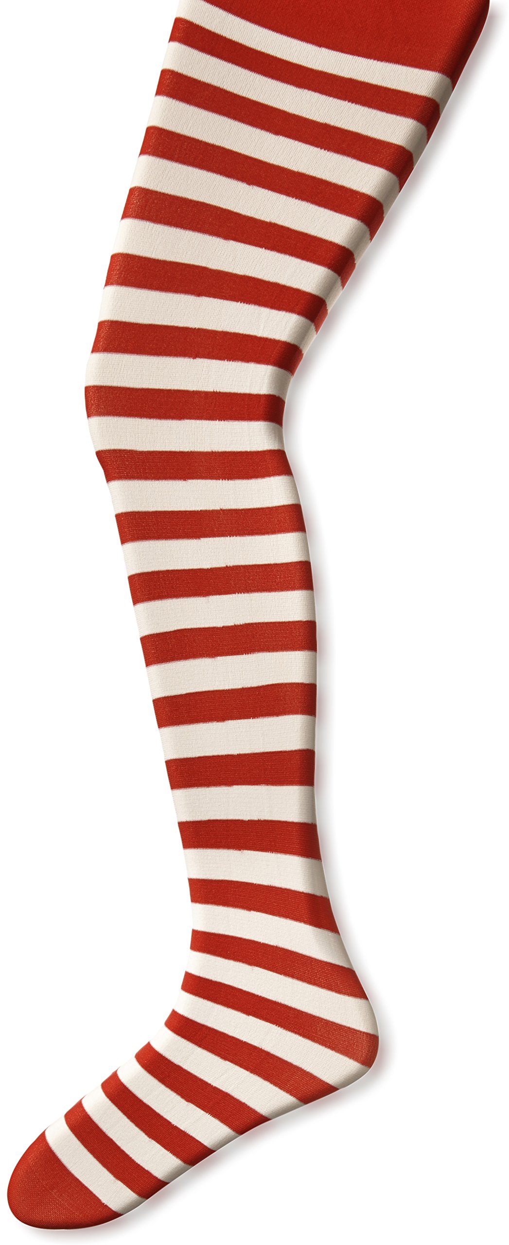 Jefferies Socks Big Girls' Stripe Tights, Red/White, 8-10 Years