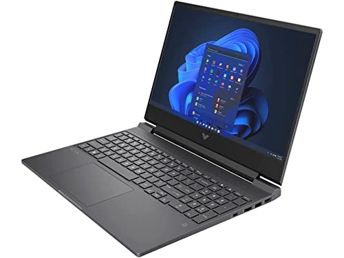 HP 2022 Victus 15.6" 144Hz Gaming Laptop, AMD Ryzen 7 5800H, 32GB RAM, 1TB PCIe SSD, NVIDIA GeForce RTX 3050 Ti Graphics, Backlit Keyboard, Windows 11 Pro, Gray, 32GB SnowBell USB Card