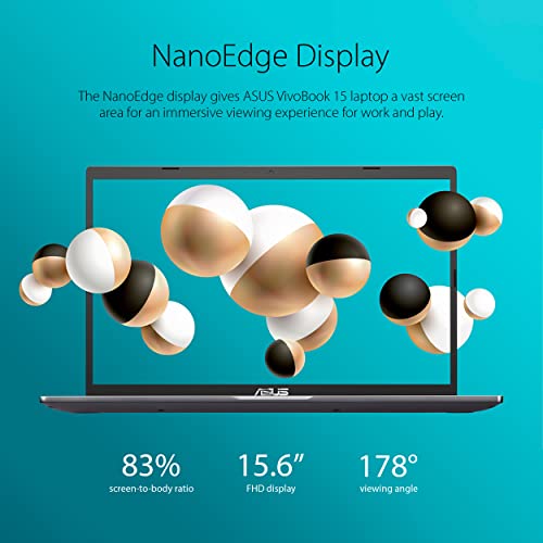 ASUS 2023 F515EA VivoBook Laptop 15.6 FHD, Intel i3-1115G4 CPU 16 GB DDR4 512 GB NVMe SSD, Intel UHD Graphics, Windows 11 Home in S Mode, Slate Gray