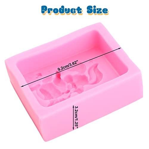 Mujiang 3D Easter Bunny Chocolate Silicone Mold Rabbit Flower Basket Fondant Mold For Cake Decorating Candy Gum Paste Polymer Clay Soap Set Of 1