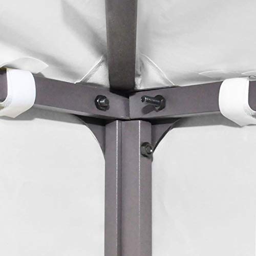 Tidyard 2-Tier Gazebo Top Cover Garden Canopy Replacement Cover with PVC Coating Sun Shade Shelter White for Party, Wedding Tent, BBQ, Camping, Pavilion Cater Tent 9.8ft x 9.8ft (L x W)