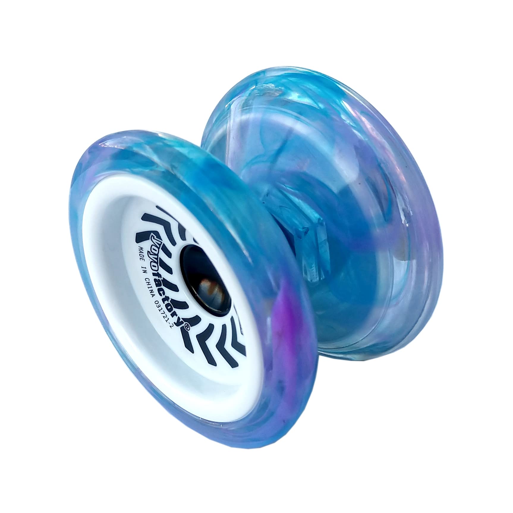 YoyoFactory Arrow Elite Beginner Yoyo Toy - Comes with Extra String & Pre Tied Finger Loop - Includes Bearings for Beginners to High Performance - Boys or Girls Ages 8+ Galaxy.