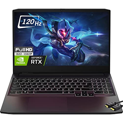 Lenovo Ideapad 3 Gaming 15.6" 120Hz FHD IPS Laptop, 6-Core AMD Ryzen 5 6600H(Beat i7-11700H), GeForce RTX 3050 Graphics, 16GB DDR4 RAM, 1024GB PCIE SSD, Backlit KeyBoard, HDMI CABLE, Win 11 Home, Grey