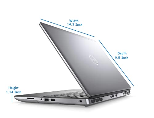 Dell Precision 7550 Workstation Laptop PC, FHD Non-Touch, Intel Core i7-10850H Processor, 32GB Ram, 512GB NVMe SSD, HDMI, Thunderbolt, NVIDIA Quadro T1000 4GB GDDR6, Windows 10 Pro (Renewed)