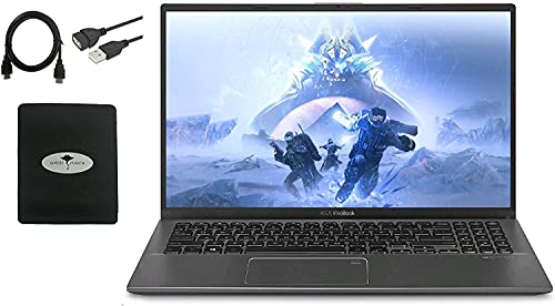 ASUS 2021 VivoBook 15.6" FHD Business Laptop, 10th Gen Intel i3-1005G1 Up to 3.4GHz,> i5-8250U, 12GB RAM, 512GB PCIE SSD, Backlit KB, Fingerprint, Win10 S Mode W/ Ghost Manta Accessories