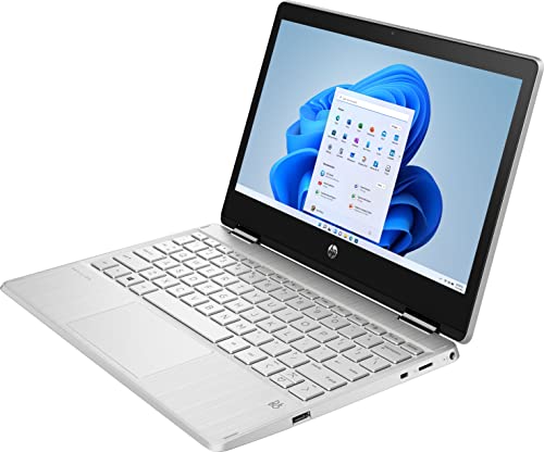 2022 HP X360 2-in-1 Convertible Laptop, 11.6" HD IPS Touchscreen Display, Intel Pentium Silver Quadcore N5030, 4GB DDR4, 128GB SSD + YSC Accessory, Webcam, USB-C, Windows 11 S