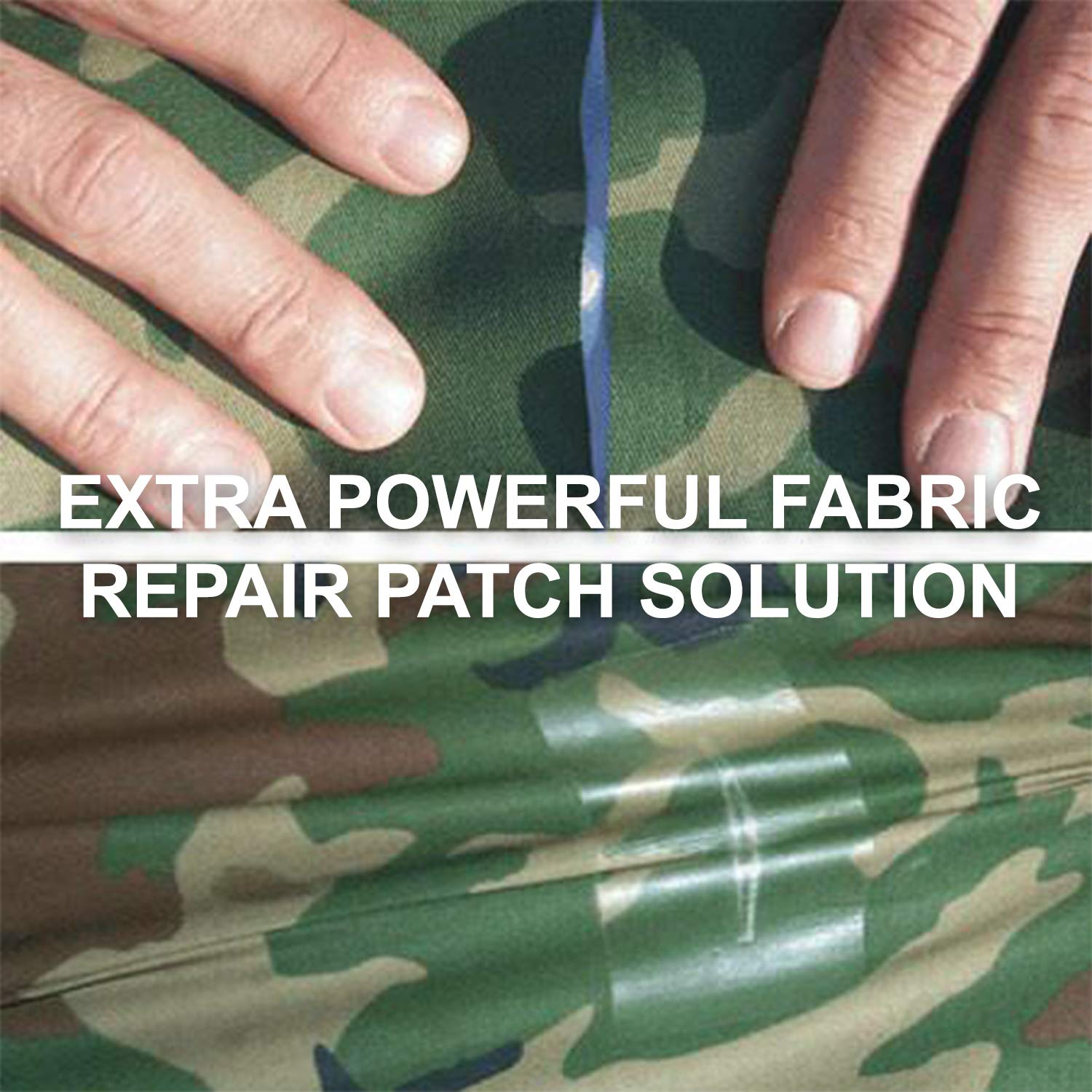 TEAR-AID Fabric Repair Kit, Type A Clear Patch for Canvas, Fiberglass, Leather, Polyester, Nylon & More, Gold Box, 2 Pack
