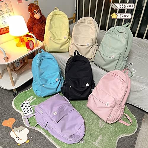 CHERSE Kawaii Backpack Cute Aesthetic Backpack Aesthetic School Supplies Korean School Bag for Girls Mochila(black)