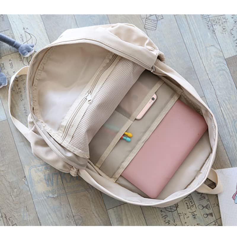 CHERSE Kawaii Backpack Cute Aesthetic Backpack Aesthetic School Supplies Korean School Bag for Girls Mochila(black)