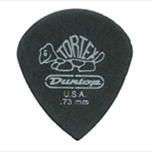 Dunlop Dunlop Tortex Pitch Black Jazz Guitar Picks .73mm - 12 Pack (482P.73)