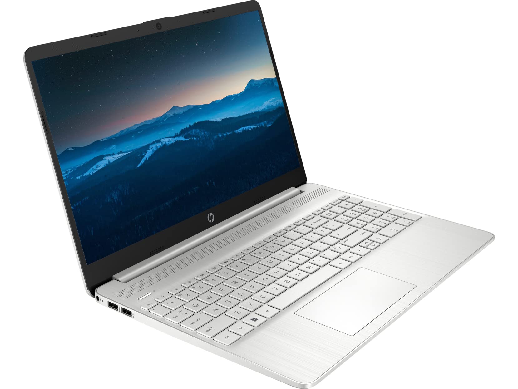 HP 15 Notebook, 15.6" HD Screen Laptop, Intel Core i3-1115G4, 8GB DDR4 RAM, 256GB SSD, Webcam, HDMI, Wi-Fi, Windows 11 Home, Natural Silver