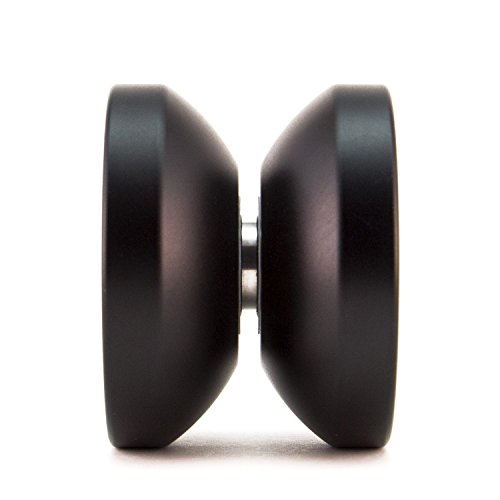 YoyoFactory Dv888 - A Simple and Comfortable Beginner Friendly Yoyo - Comes with Extra String & Pre Tied Finger Loop - Constructed from Aircraft Grade Aluminum - for Novice and Advanced Tricks Black