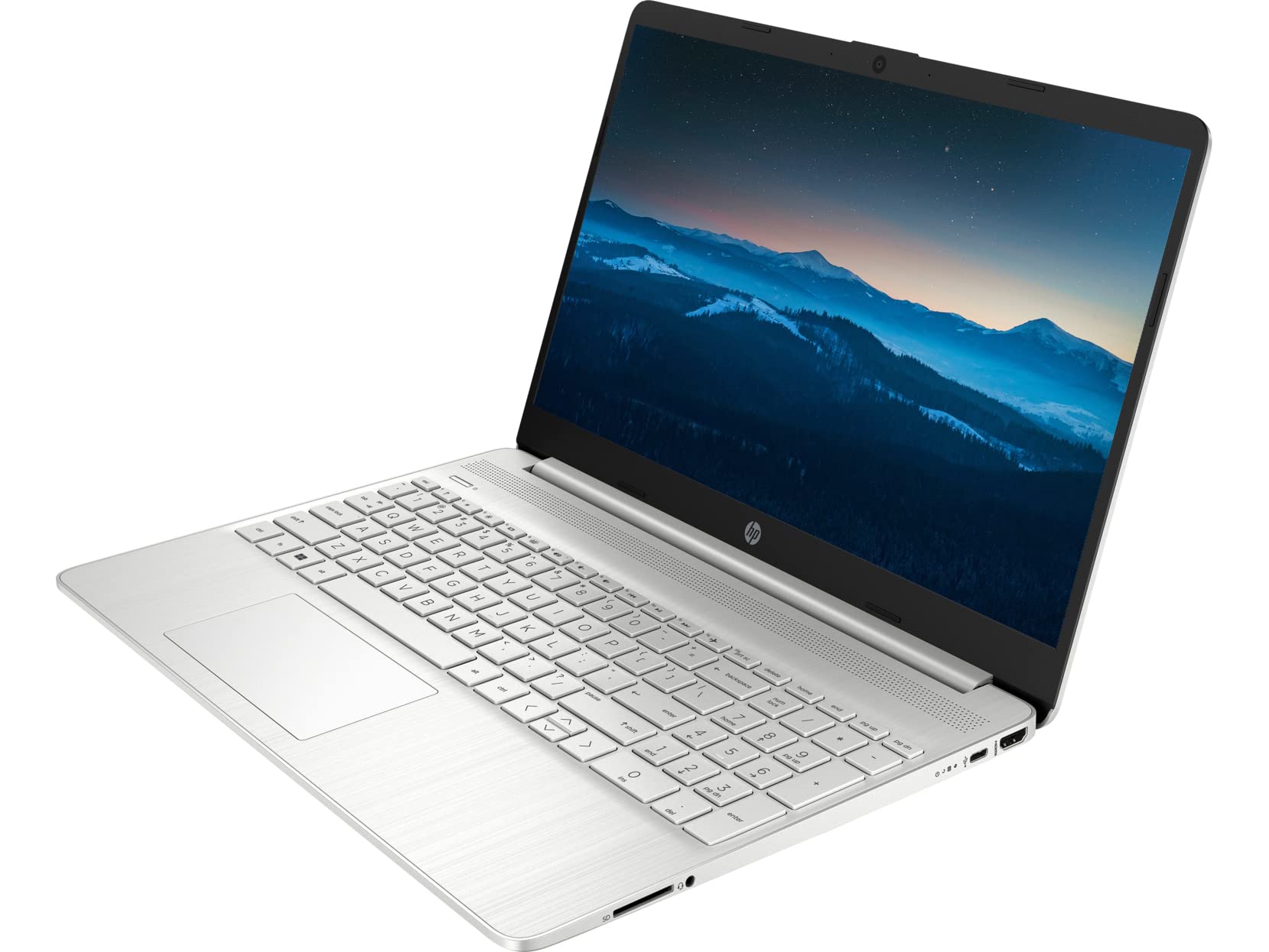 HP 15 Notebook, 15.6" HD Screen Laptop, Intel Core i3-1115G4, 8GB DDR4 RAM, 256GB SSD, Webcam, HDMI, Wi-Fi, Windows 11 Home, Natural Silver