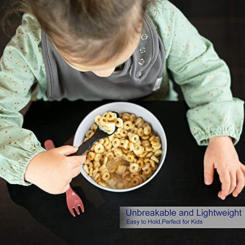 Large Plates and Small Bowls Kid Cups Set Wheat Straw Microwave Safe Dinnner Plates for Pasta,Cereal, Salad，Side Dishes,Kitchen,Camping, RV 【Set of 18】